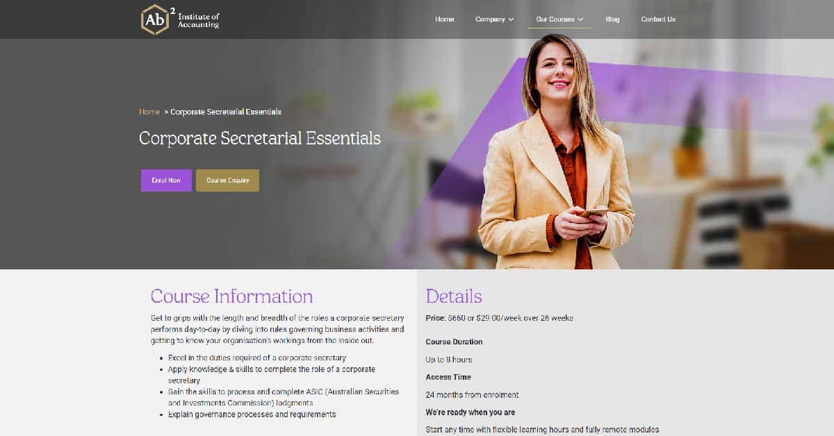 Corporate Secretarial Essentials | Ab² Institute of Accounting